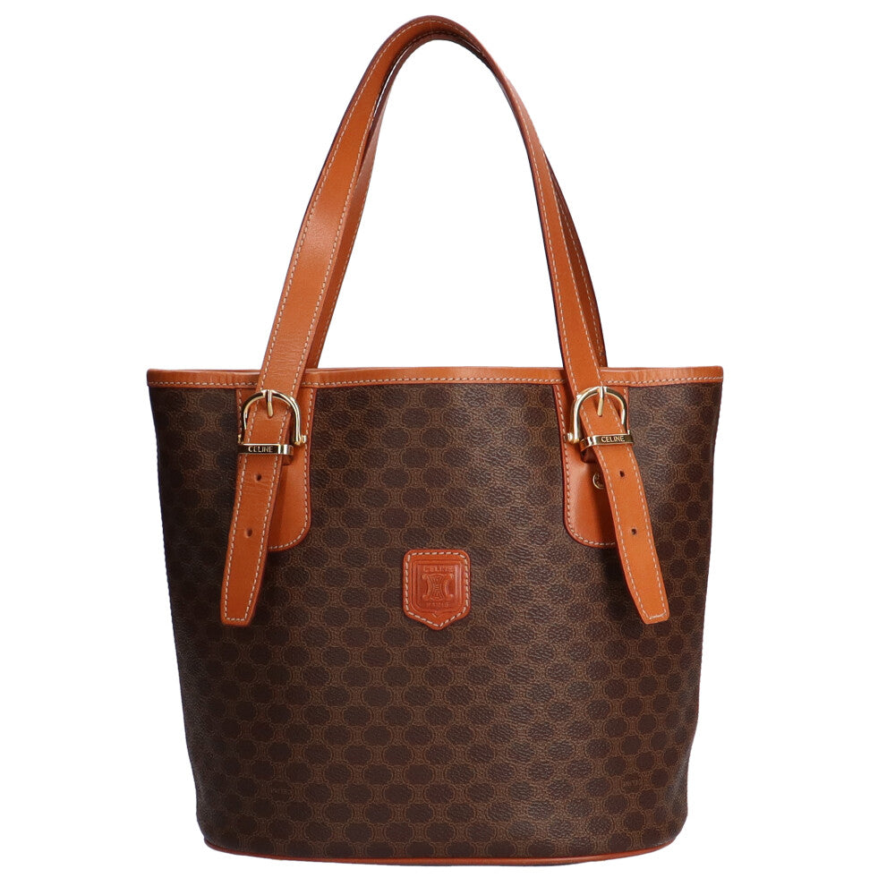 セリーヌ マカダム ハンドバッグ トートバッグ ブラウン PVC レザー レディース CELINE 【中古】 セリーヌ CELINE マカダム トートバッグ PVC ブラウン レディース 中古
