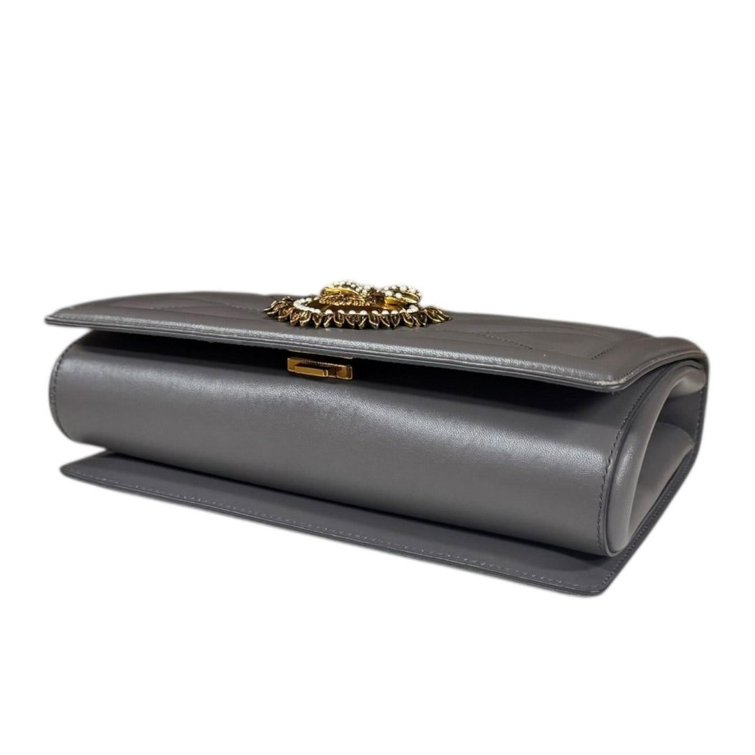 【BIGお買い物ラリー★30%OFFセール中】ドルチェアンドガッバーナ DOLCE&GABBANA ケース グレー 灰色 レディース 中古 DOLCE&GABBANA ドルチェアンドガッバーナ ディヴォーション ラージ