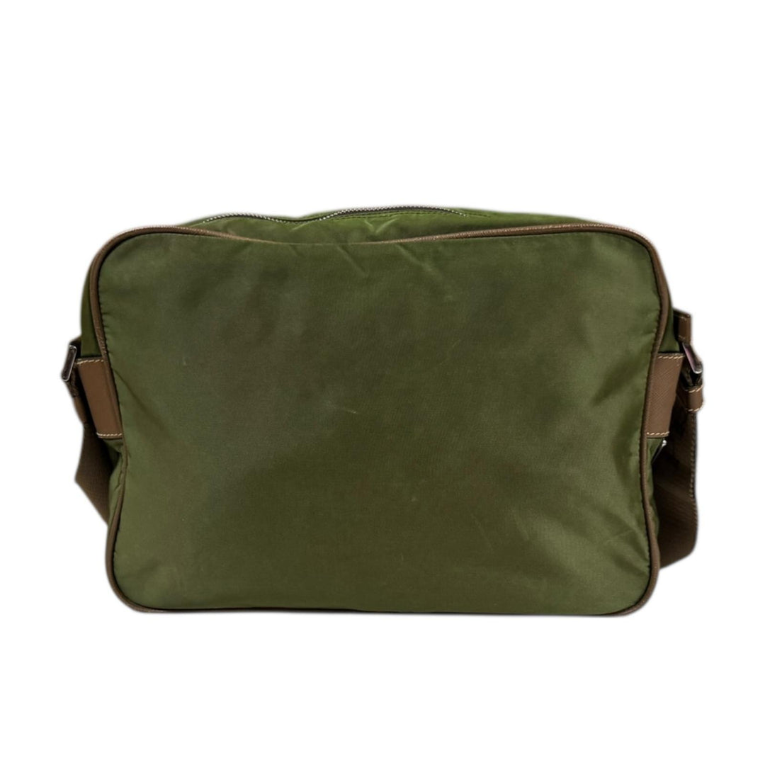 PRADA プラダ ショルダーバッグ ナイロン グリーン レディース 中古