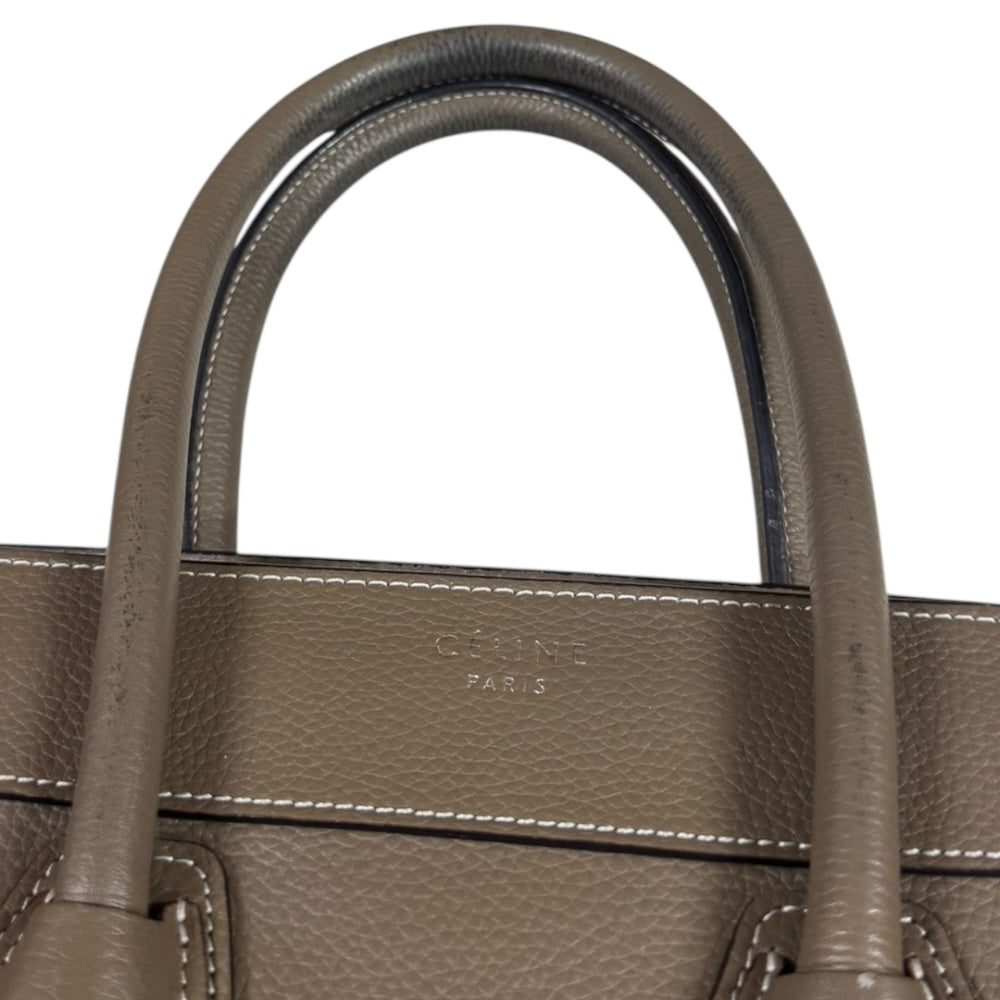 CELINE セリーヌ ラゲージ マイクロショッパー ハンドバッグ レザー