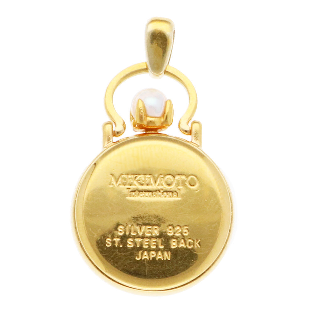 MIKIMOTO Pocket Watch Silver 925 Quartz Ladies MIKIMOTO Used MIKIMOTO ...