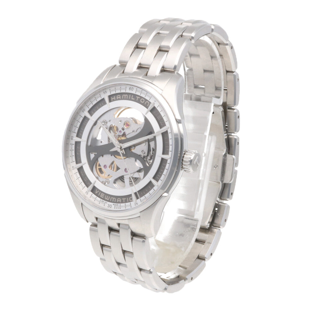 Hamilton HAMILTON Jazzmaster Viewmatic Skeleton Gent Watch Stainless S ...